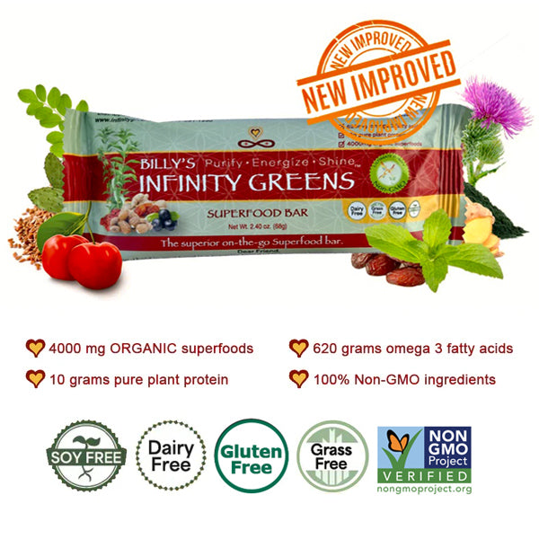 Billy's Infinity Green Bars (Box of 12) – Infinity Greens