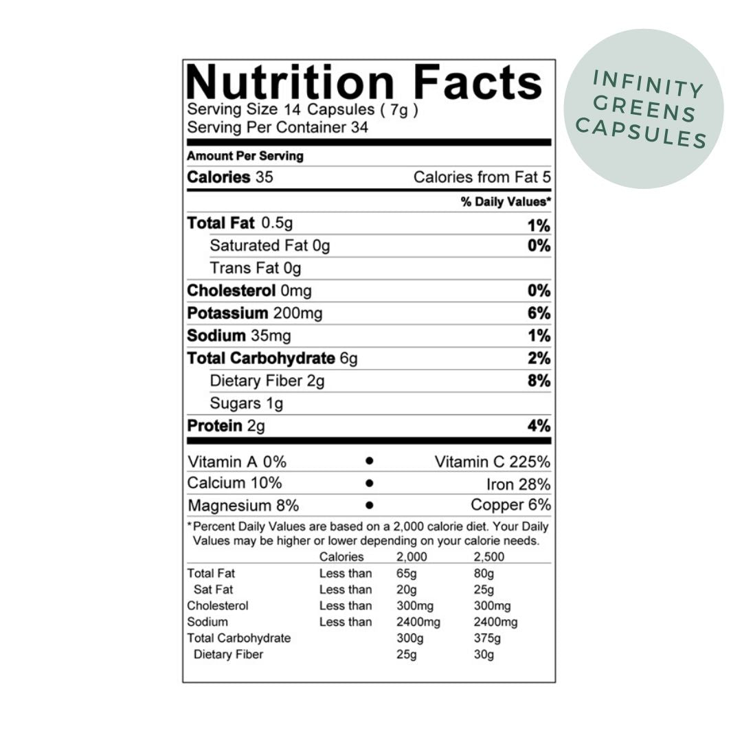 Infinity Greens Capsules + Infinity-C Capsules Bundle